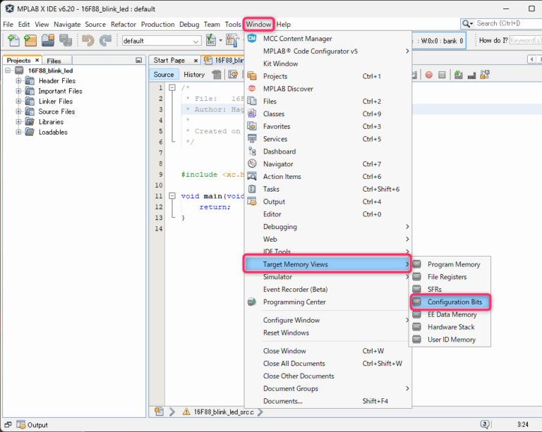PIC16F88でLチカさせてみよう - ラズパイ実験室
